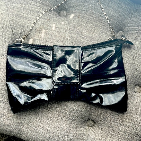 BONITA BAGS | Bags | Vintage Bonita Bag Black Vinyl Clutch Type Handbag ...